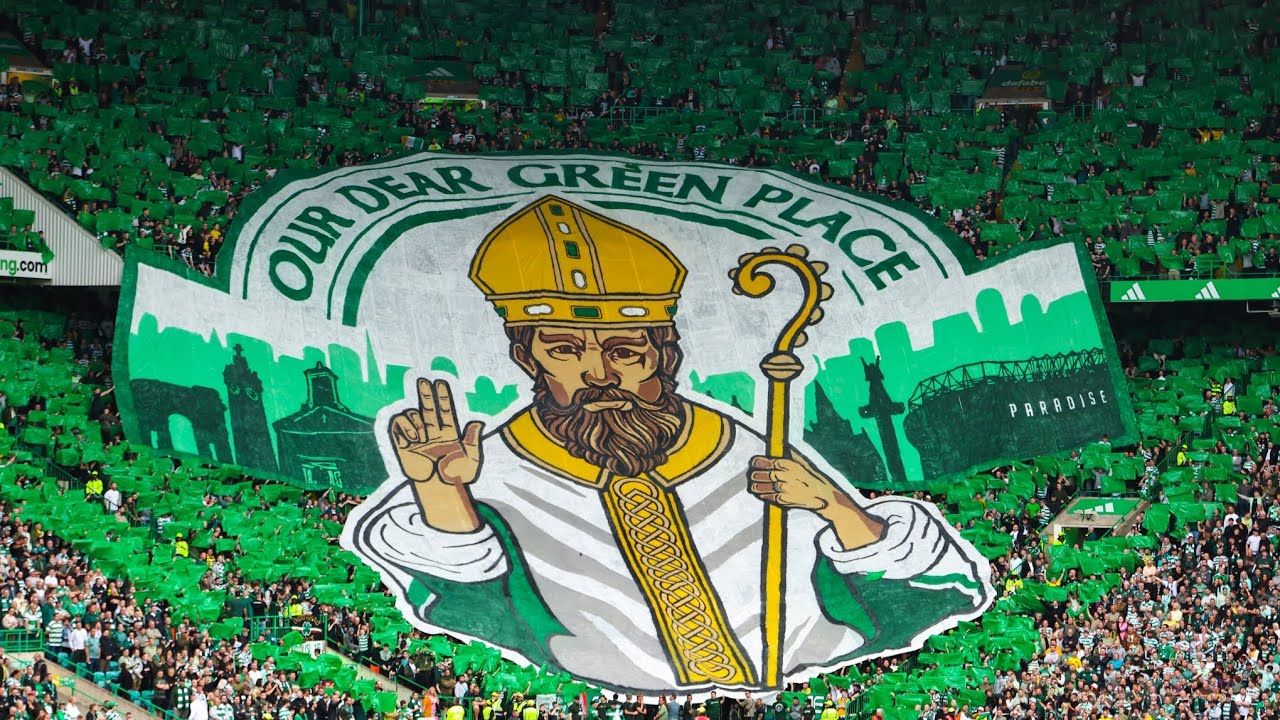 Amazing Green Brigade 'Our Dear Green Place' Tifo / Celtic 3-0 Rangers ...
