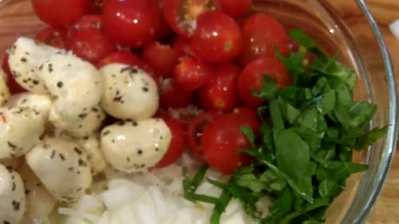Bocconcini Mozzarella And Tomato Salad - YouTube