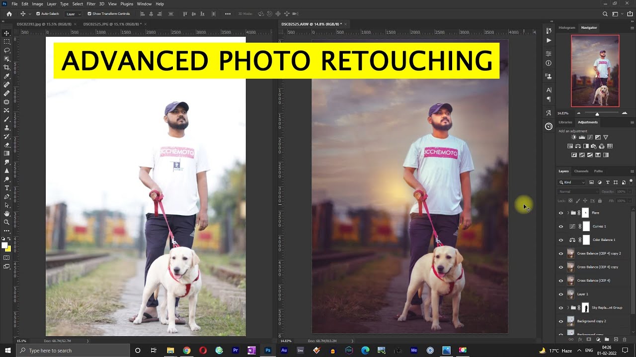 Advance Photo Retouching | Photoshop | Cloudpix - YouTube