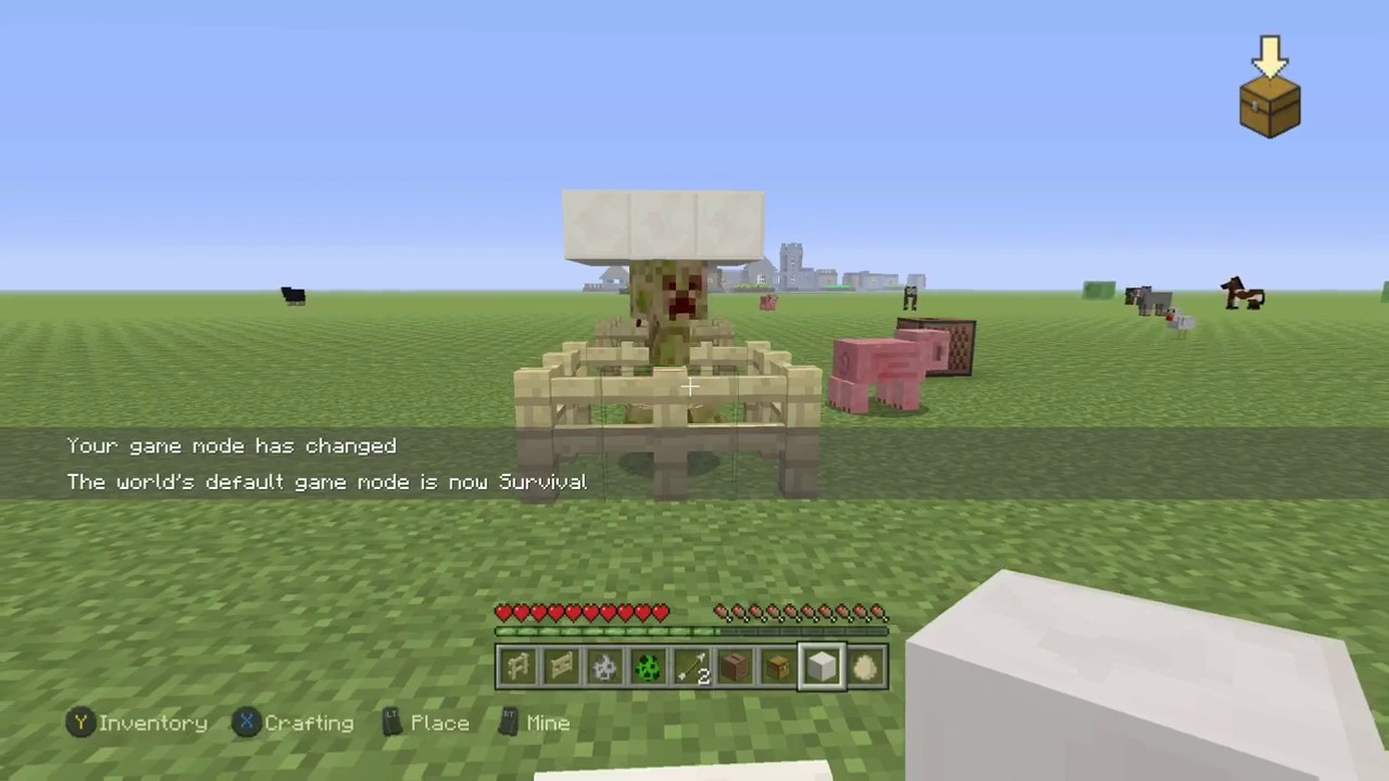 How to get a music disc in MineCraft XBox One - Skeleton vs Creeper ...