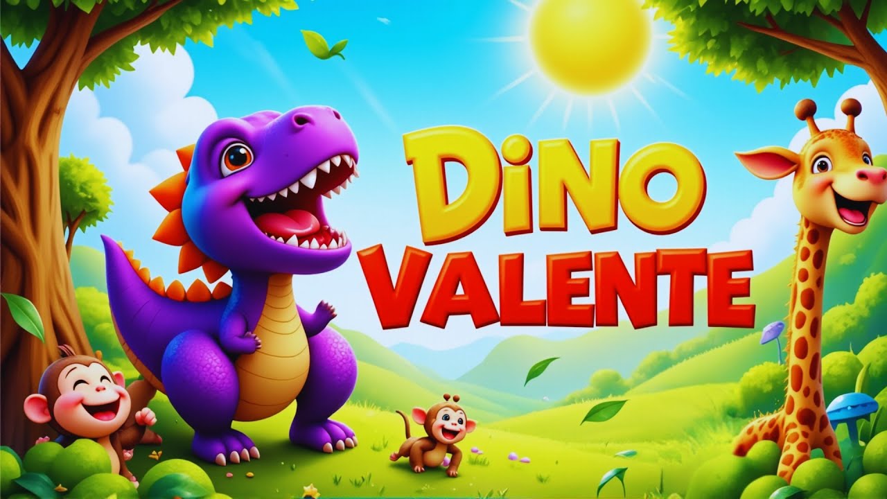 Dino Valente Ruge na Floresta: Canção Infantil Animada e Divertida para ...