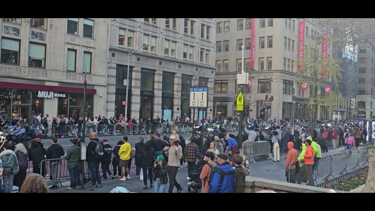 NYPD Highway Patrol Leads A Huge Motorcade Of Veterans Up 5th Ave In ...