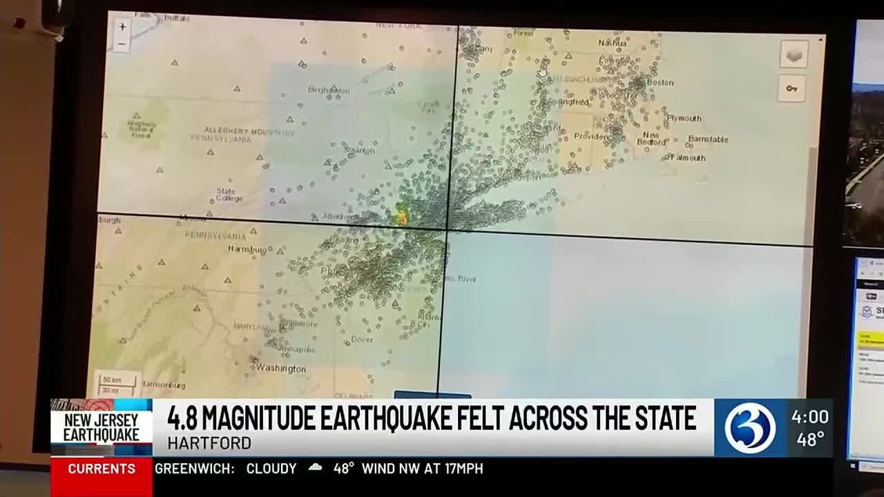4.8 magnitude earthquake felt across CT - YouTube