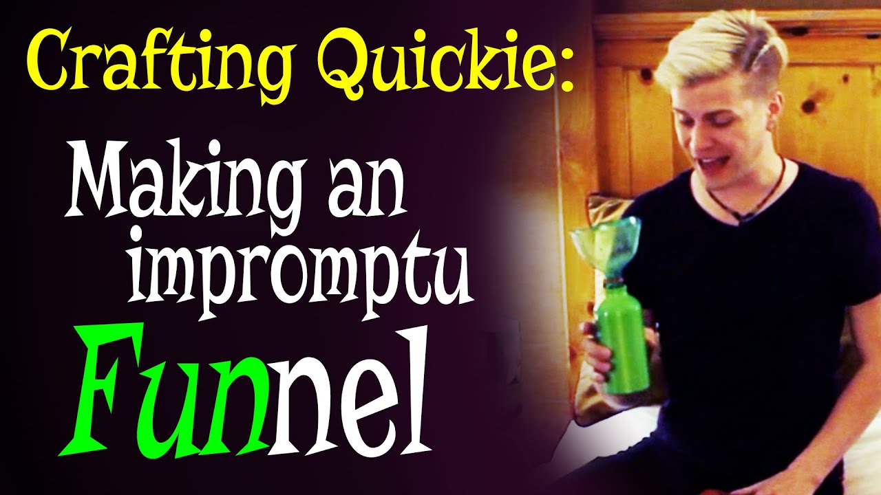 Crafting Quickie: Making a Funnel! Crafting With Cocktails (3.33) - YouTube