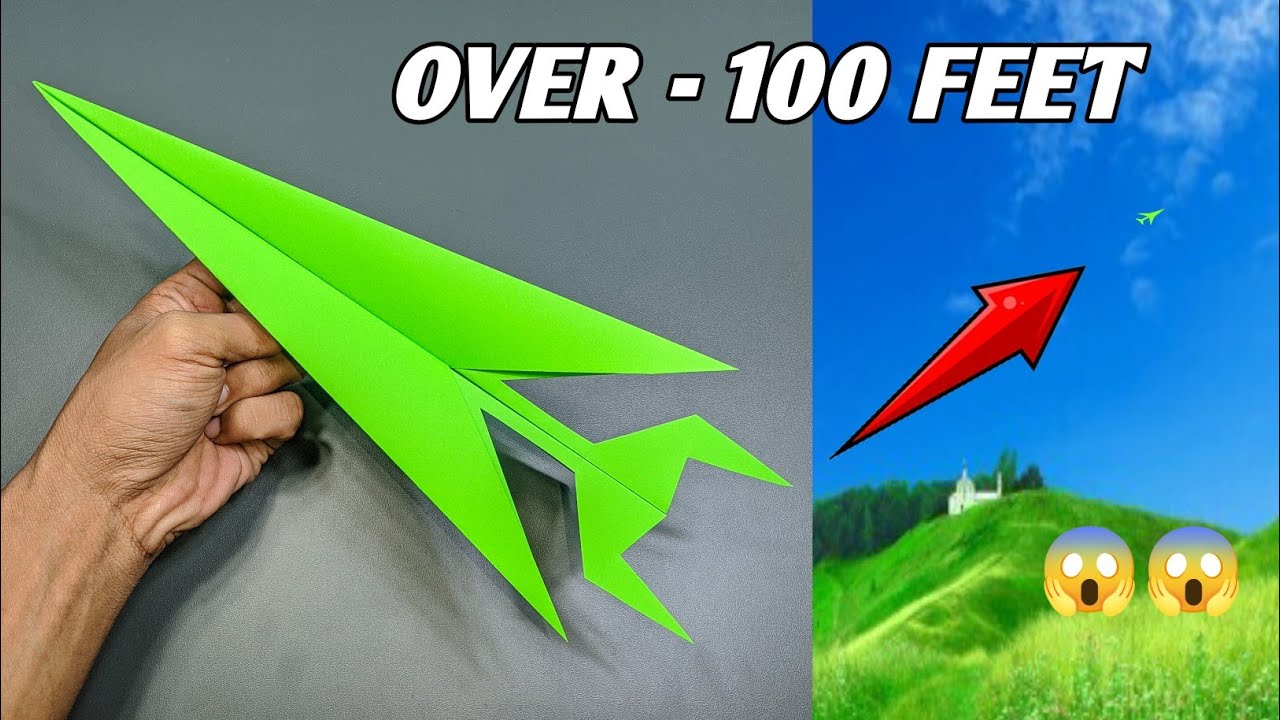 comment faire voler un avion en papier sur une distance de 100 pieds ...