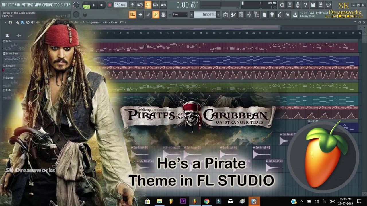 Pirates of the Caribbean theme in FL Studio | Sakthivel Karunakaran ...