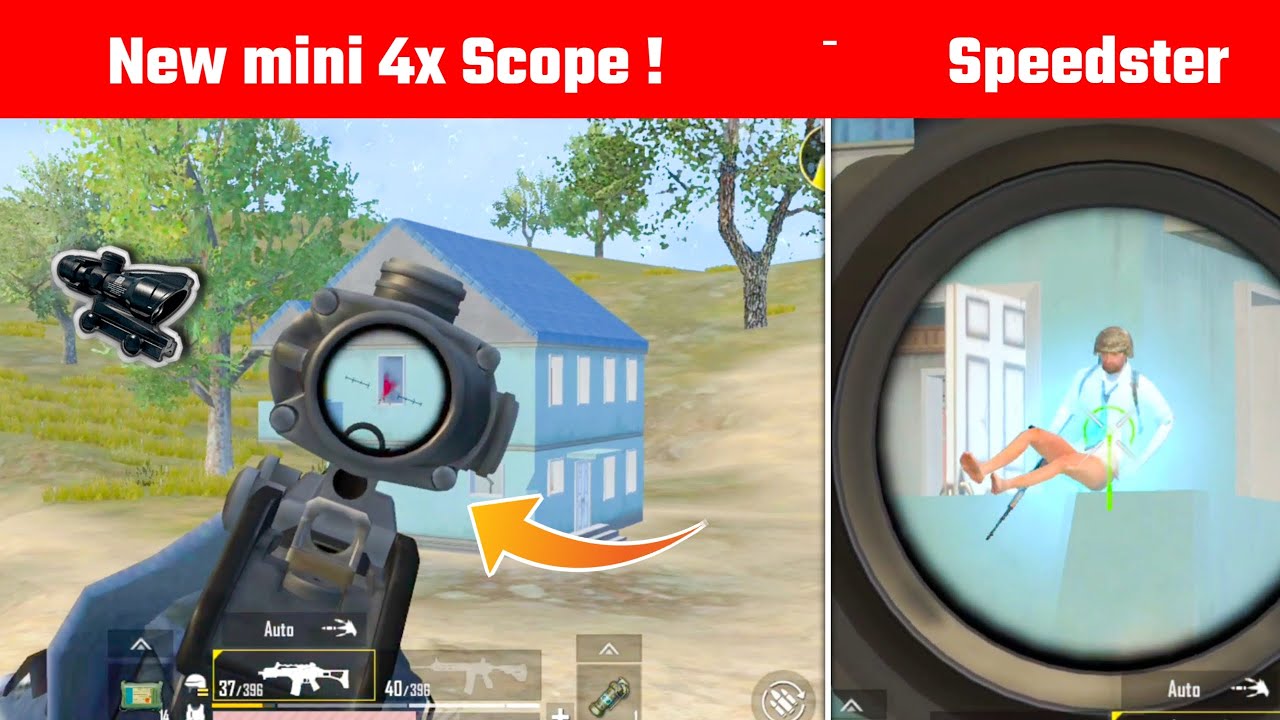 New mini 4x Scope in Pubg mobile Lite | Gameplay By - Gamo Boy - YouTube