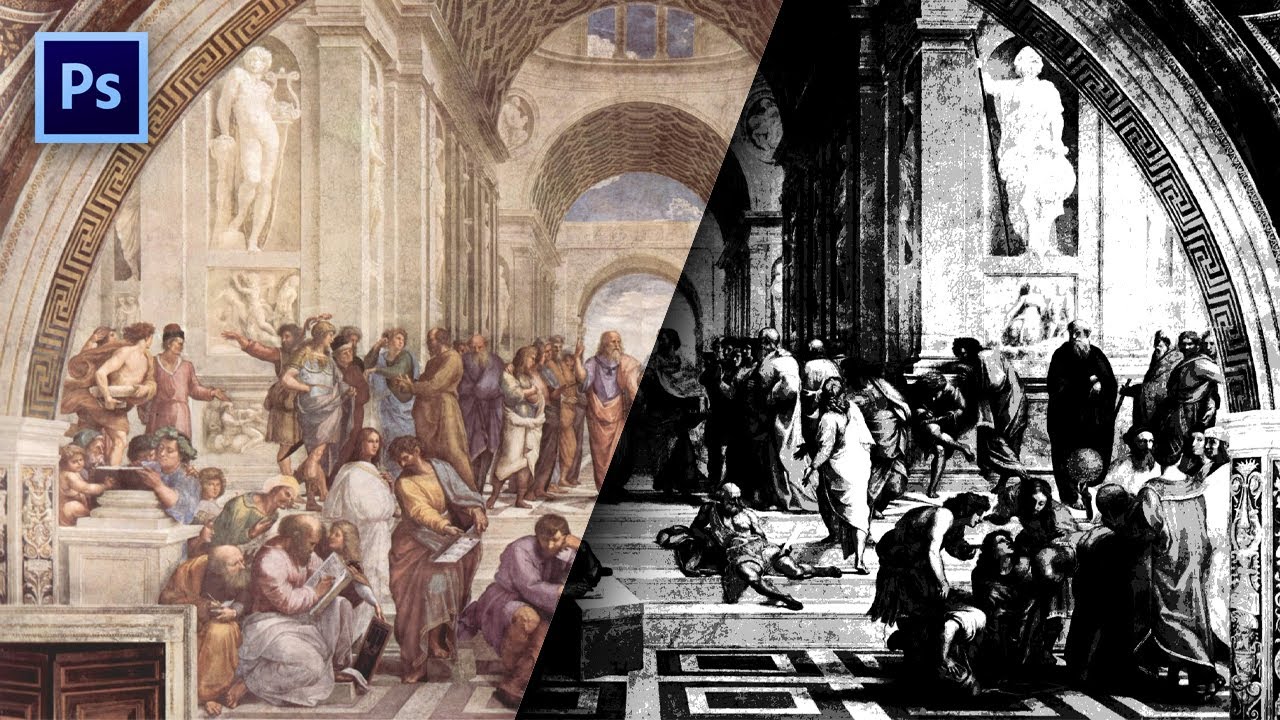 Photoshop Threshold Effect Tutorial | Photoshop Basics For Beginners ...