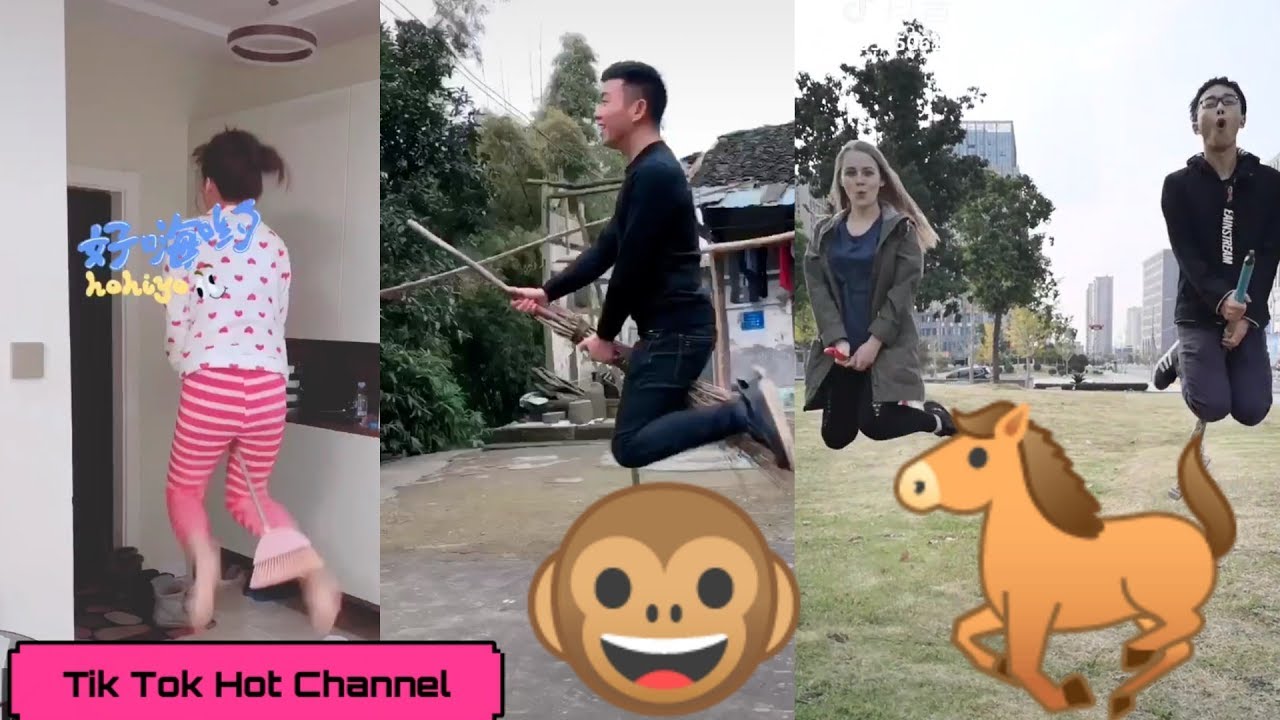 Tik tok trung quốc. Tik tok hot channel. Riding a magic broom(trào lưu ...