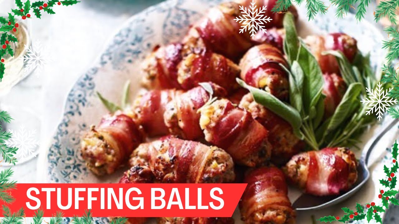🎄PINE NUT, SAGE & APPLE STUFFING BALLS - A delicious Side Dish for your ...
