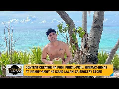 Dahil pogi, content creator, pinisil-pisil at inamoy-amoy ng isang lalaki sa loob ng grocery store