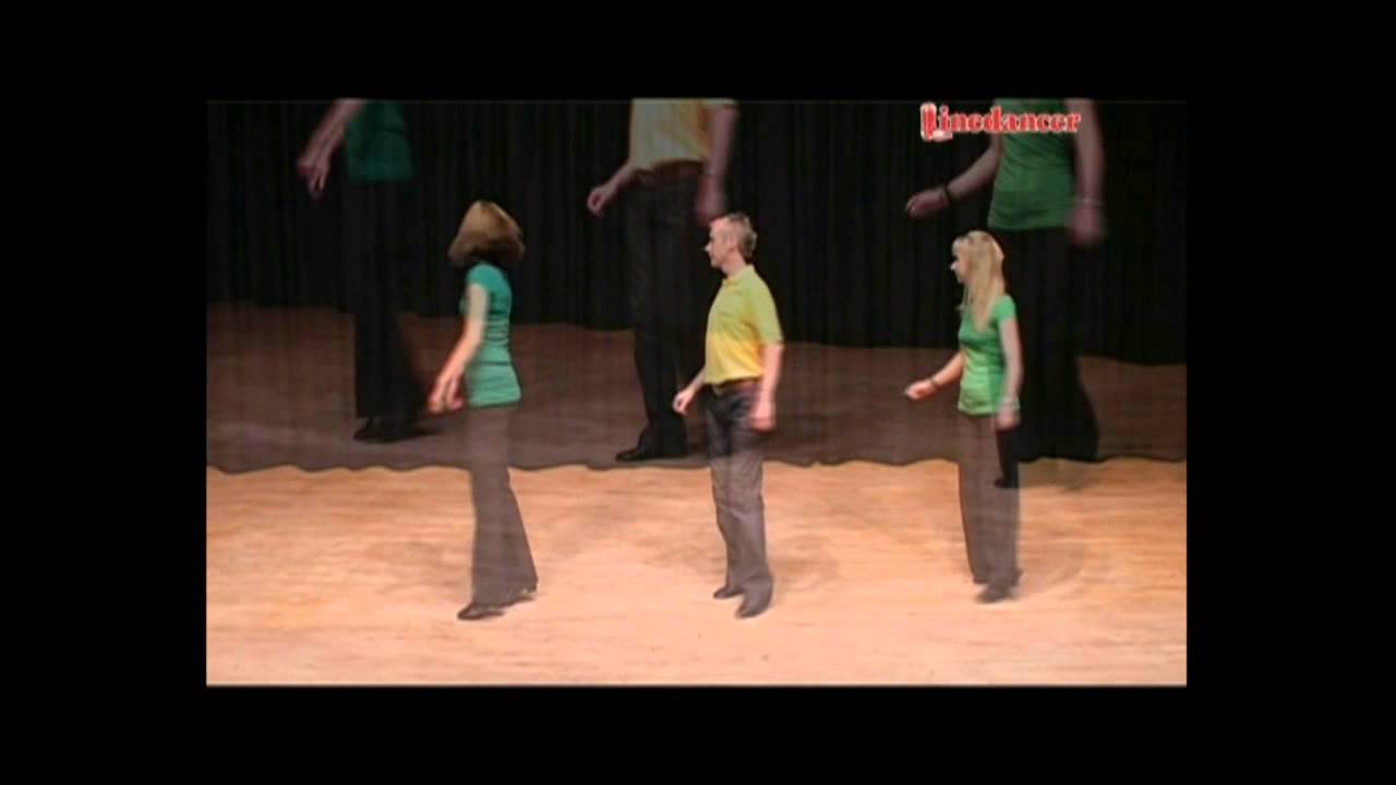 Linedancer magazine Beginner Class - Dream On demo - YouTube
