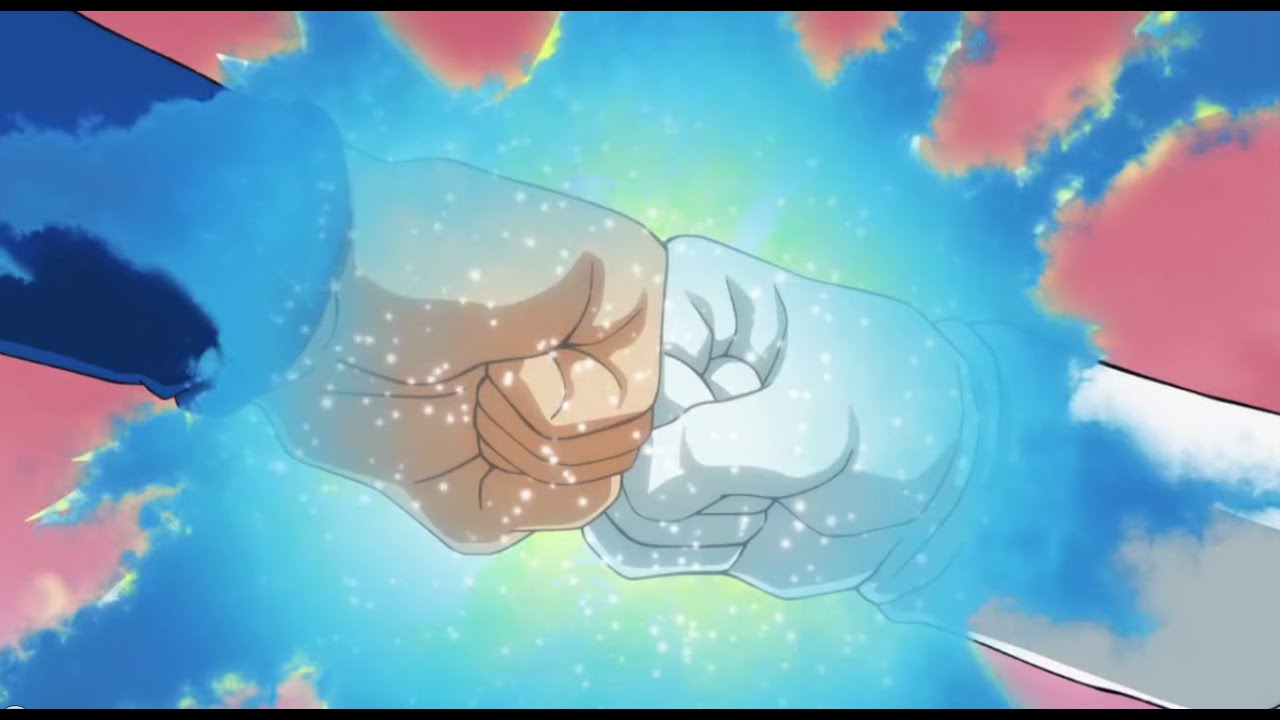 Goku and Vegeta first time sense blue Ki - YouTube