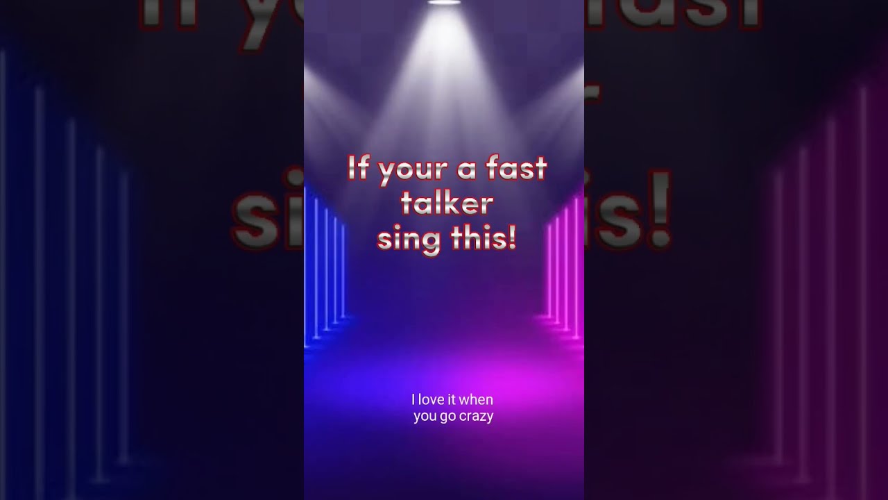 If You Are A Fast Talker Then Sing This shorts YouTube If You Are A Fast Talker Then Sing This shorts YouTube