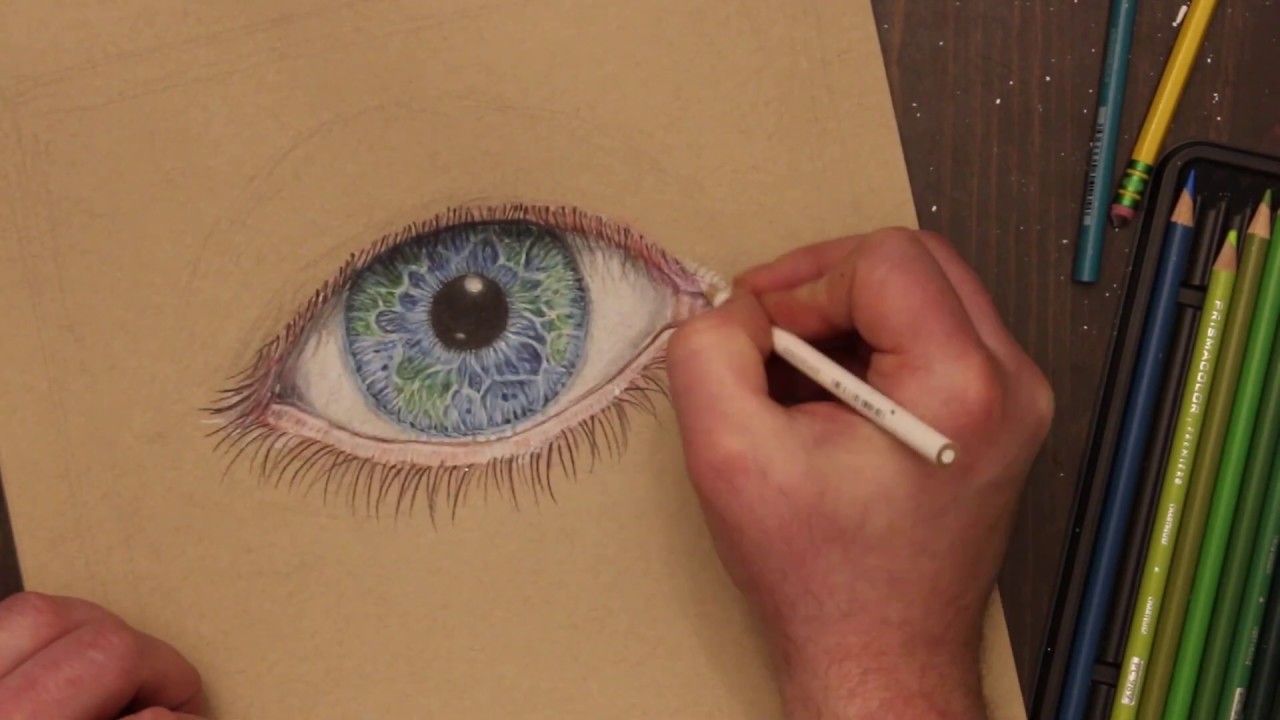 Mother Nature Eye Drawing Process - YouTube
