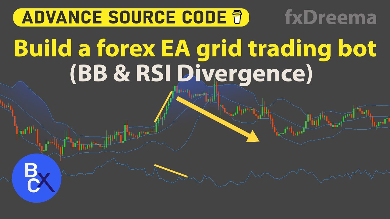 Build MT4 EA Robot Bollinger Bands Strategy | BB & RSI Divergence trading + grid strategy ...