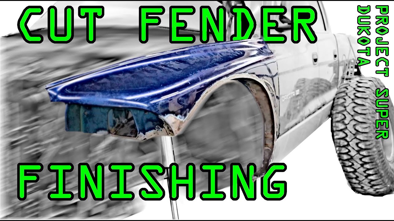 Cleaning up my cut fenders - YouTube