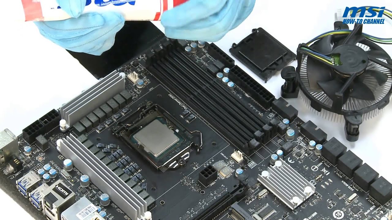 TUTO MSI : Installer un processeur Intel LGA115X - YouTube