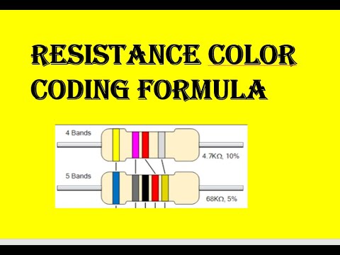 resistance color coding formula | resistance color coding | resistance ...