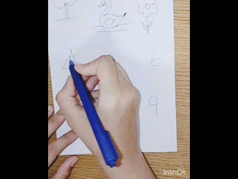 how to draw picture using numbers 1to9 - YouTube