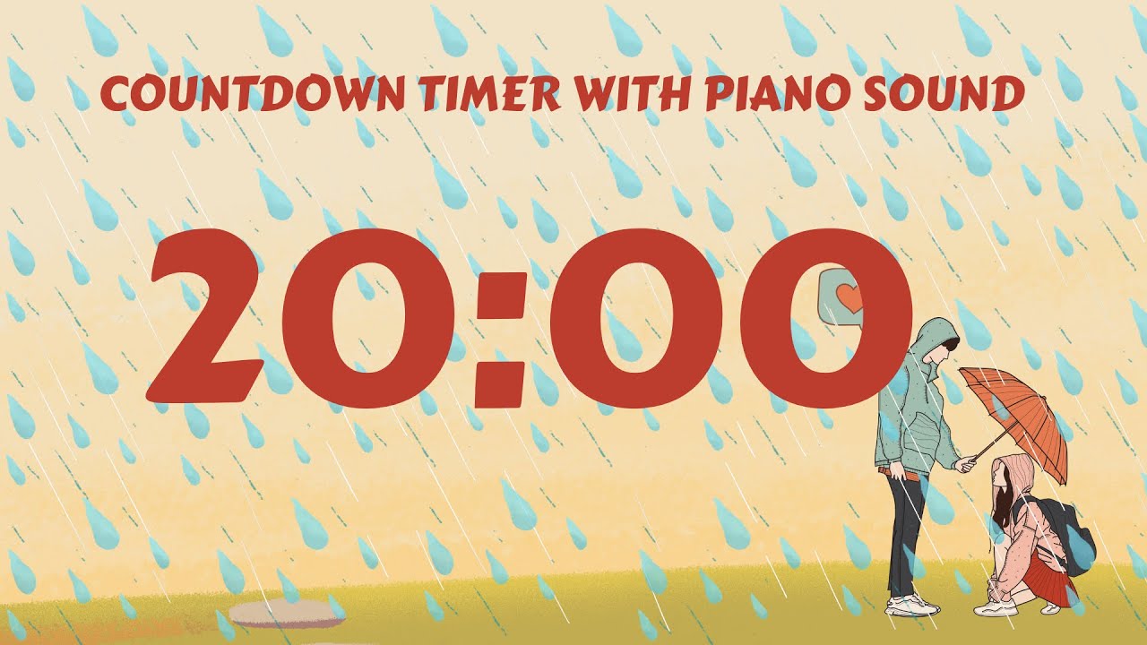 20 Minute Timer with Piano Sound - YouTube