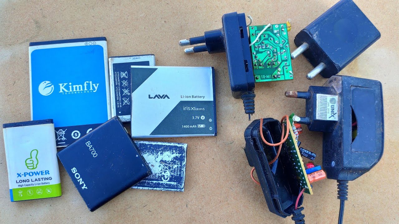 Awesome use of old mobile battery and mobile charger - YouTube