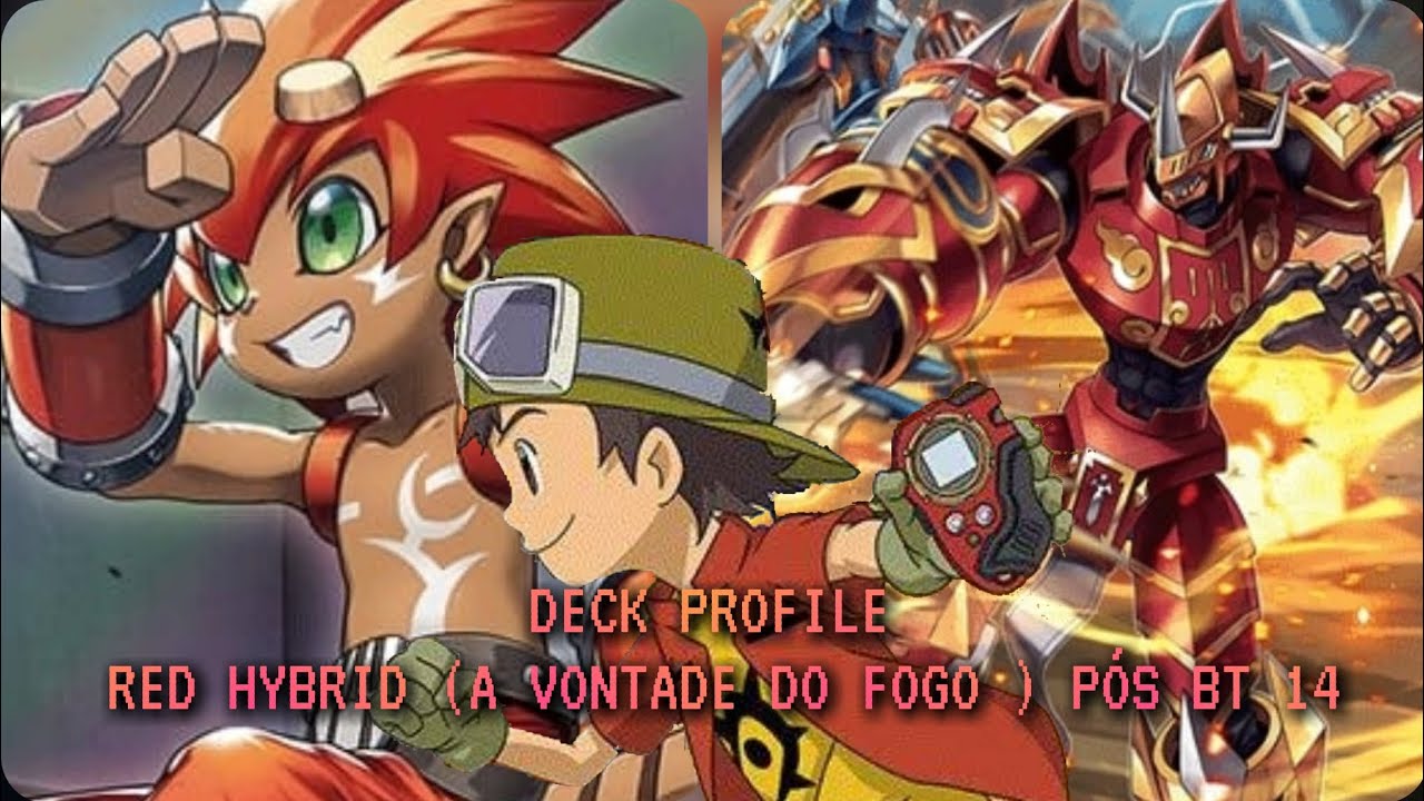 DIGIMON tcg Deck profile (red hybrid) pós bt 14 🔥🔥🔥 - YouTube