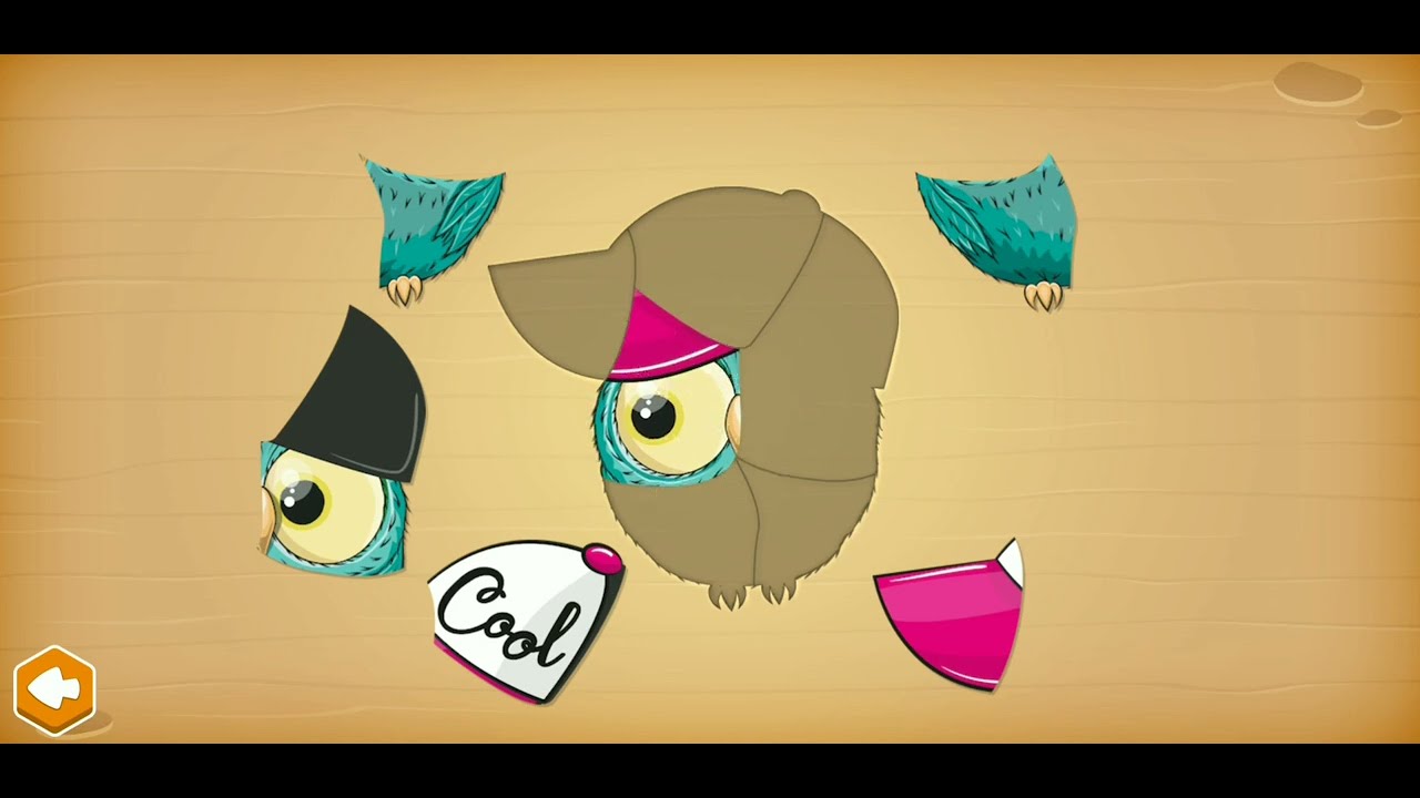 🦉 Cool Owl 🧩 with Animal Name - 384 Puzzles for Kids Walkthrough - YouTube