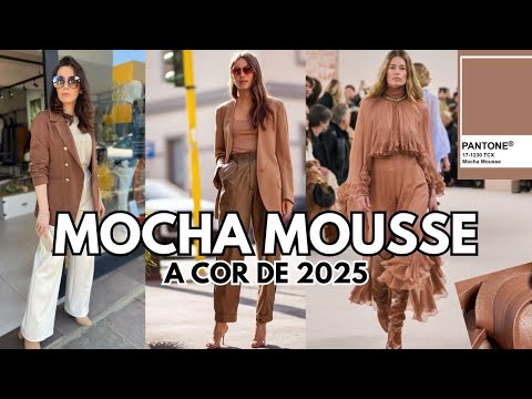 HOW TO WEAR MOCHA MOUSSE THE COLOR OF 2025, matching colors and look ...