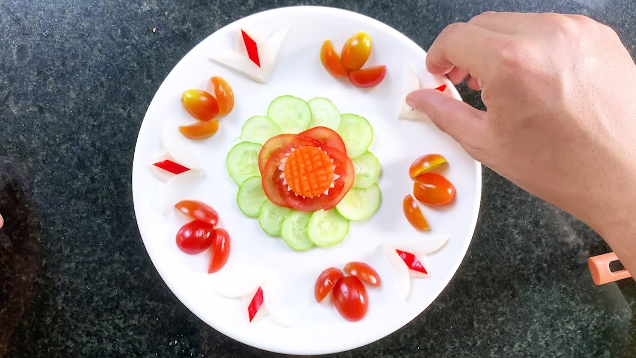 Vegetable Garnish-Vegetable Carving @foodife66 - YouTube