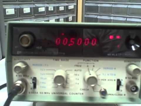 HP 5302A 50Mhz Universal Counter - Part of HP 5300 Configuration - YouTube