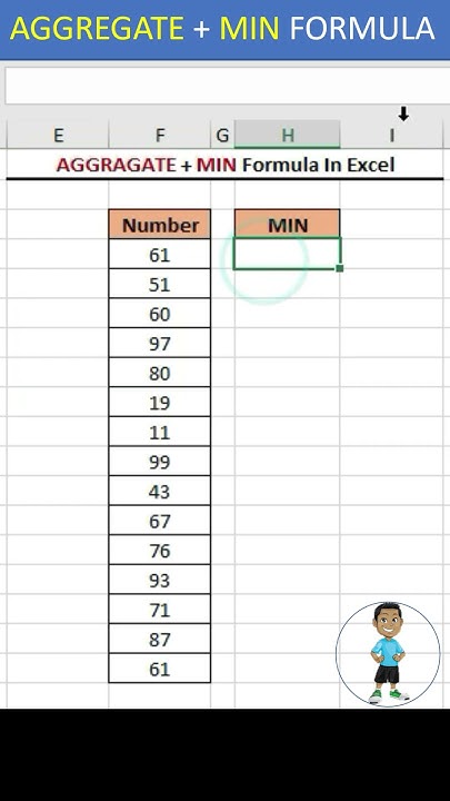 AGGREGATE + MIN Formula In Excel #excel #exceltips #exceltutorial #msexcel #microsoftexcel - YouTube