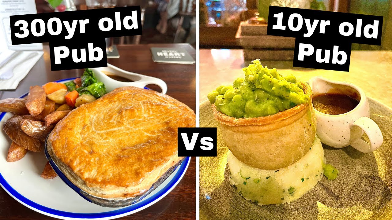 Pie & Mash from OLDEST vs NEWEST Pub - Who wins? - YouTube