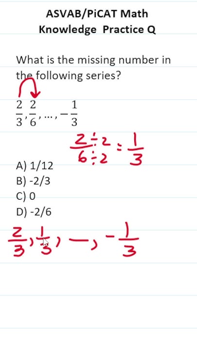 ASVAB/PiCAT Math Knowledge Practice Test Question: Series and Sequences ... ASVAB/PiCAT Math Knowledge Practice Test Question: Series and Sequences ...