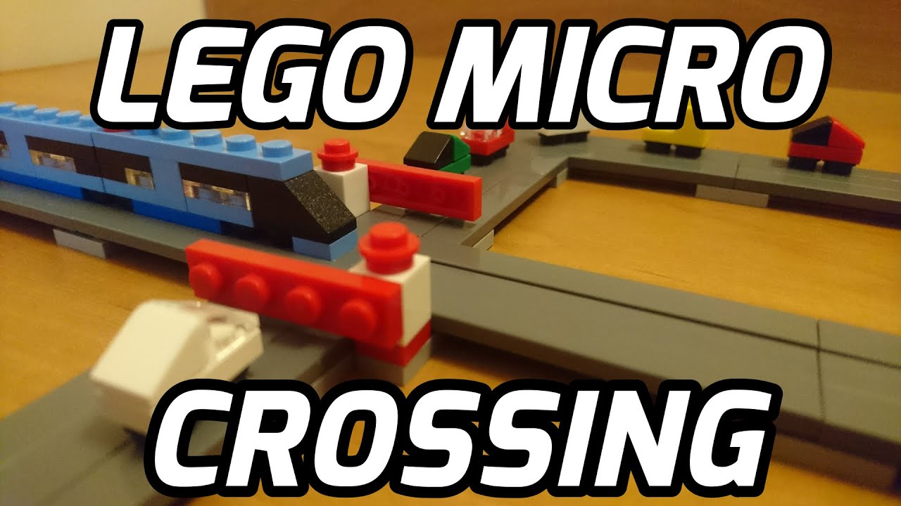 LEGO Micro Trains - Railway Crossing - YouTube