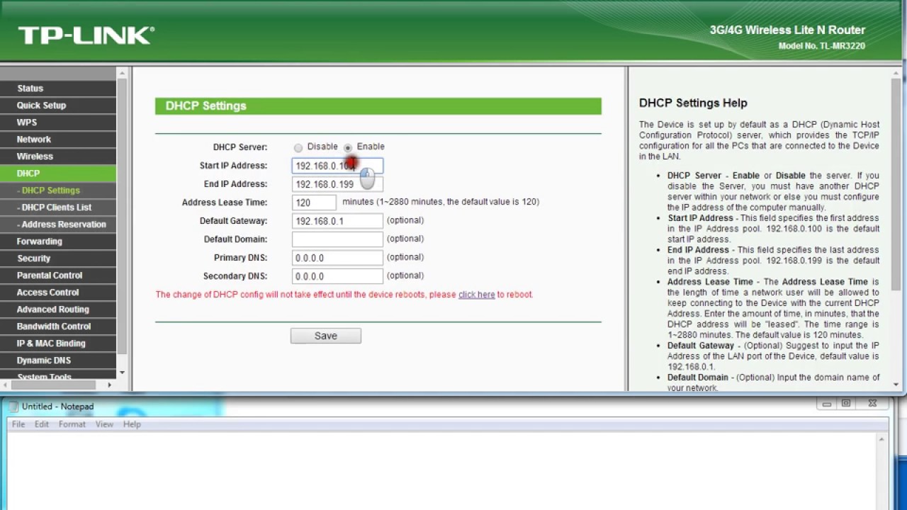 How to set reserved IP Address in the Router TP Link - YouTube