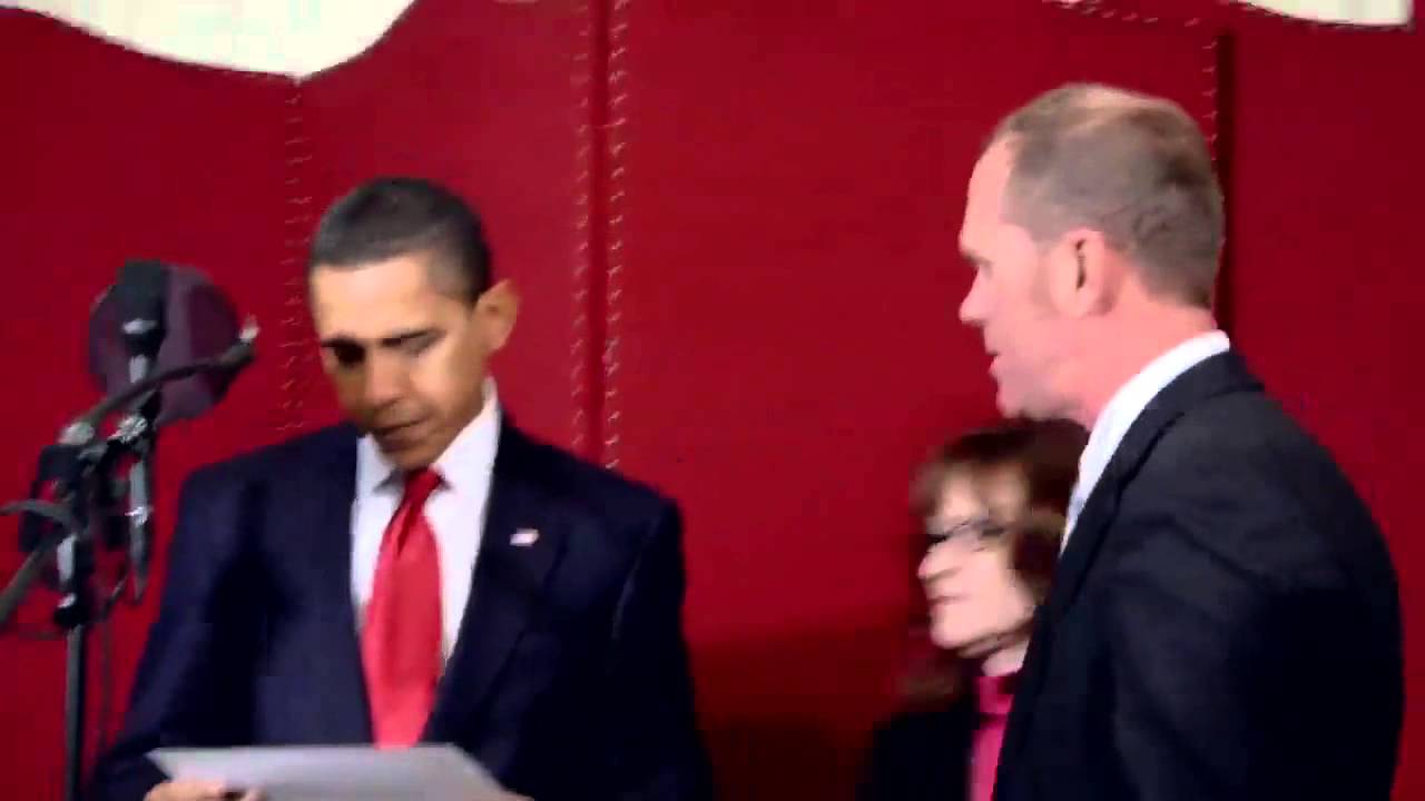 President Obama Recording for Disney's Hall of Presidents - Magic ...
