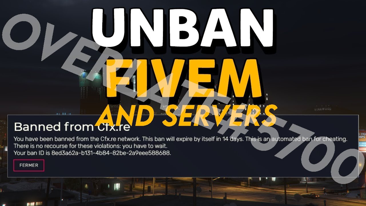 UNBAN FIVEM GLOBAL 2023 FREE | CFX - SERVERS ( V3 PVP, GLIFE ..) - 100% ...