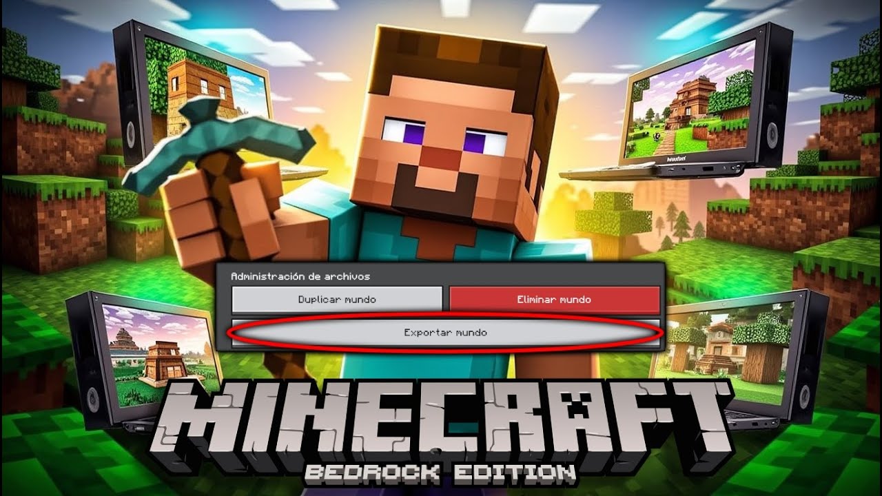 COMO EXPORTAR E IMPORTAR TUS MUNDOS EN MINECRAFT BEDROCK - YouTube