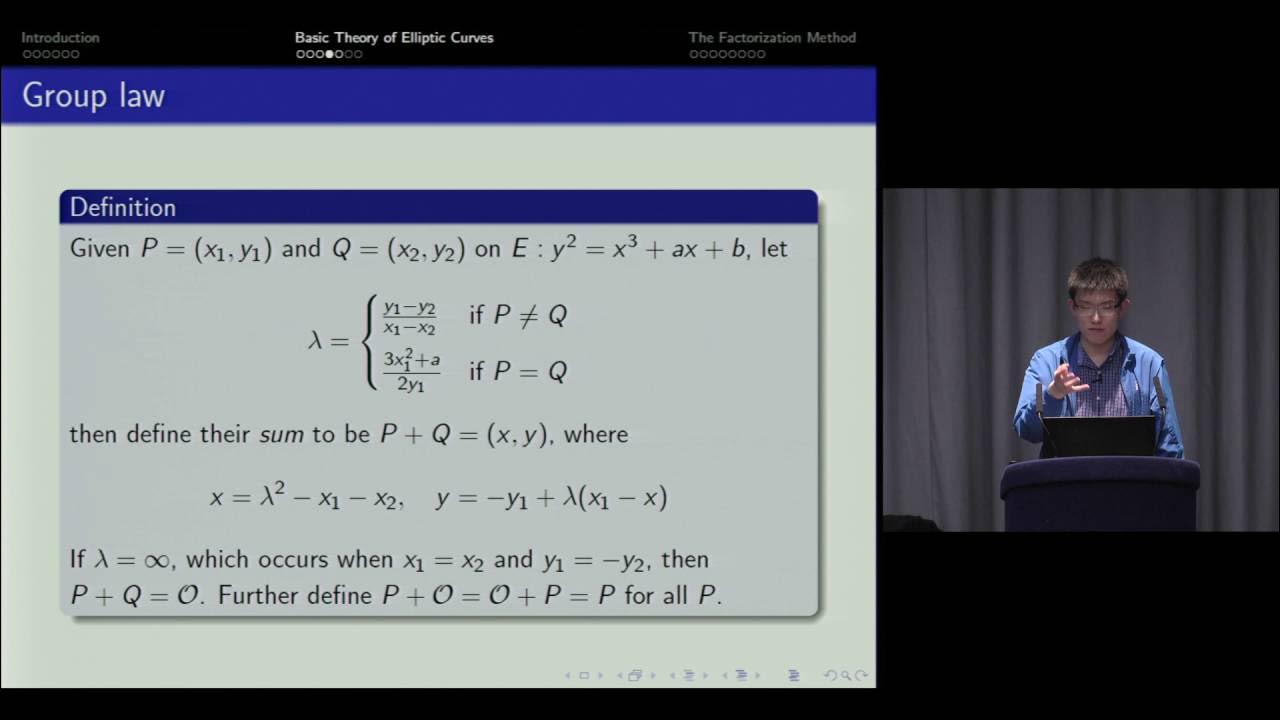 Lenstra's elliptic curve factorization method - YouTube