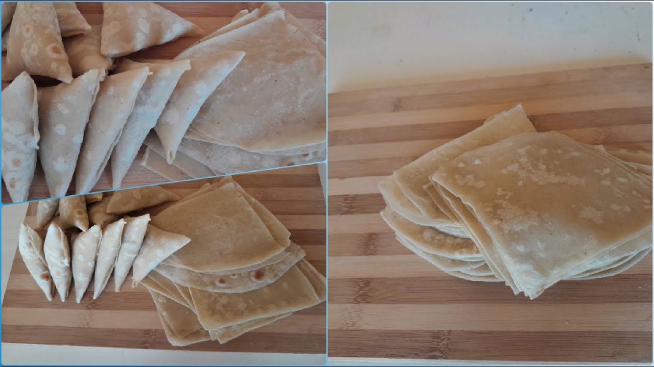 Make your own samosa wraps at home. Two easy methods. - YouTube