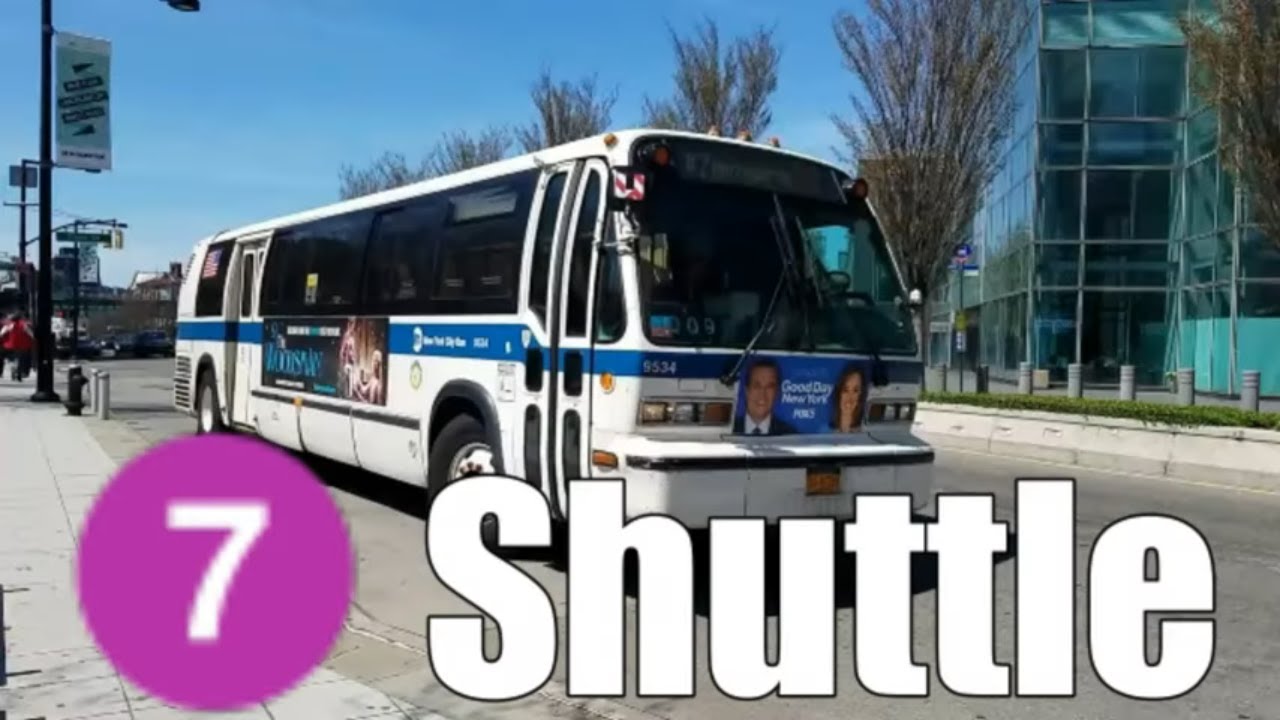 ᴴᴰ⁶⁰ |NYCT Bus| (7) Train Shuttle Bus Action In Queens & Manhattan ...