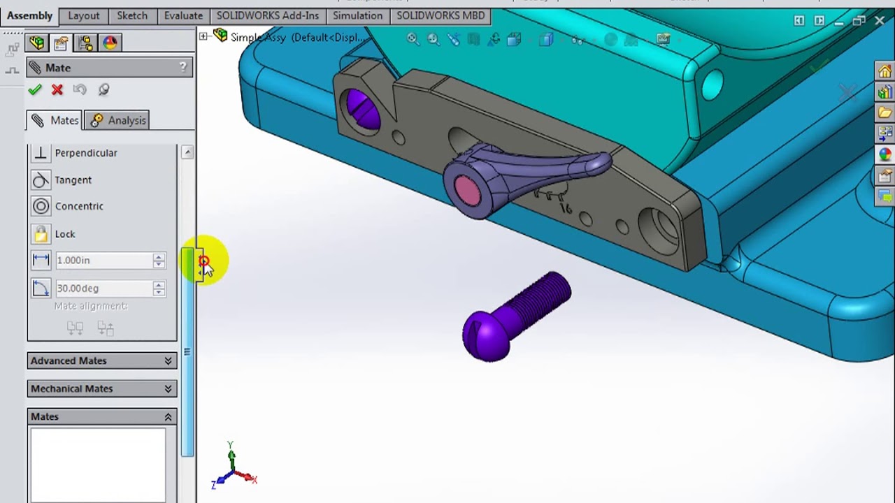 23-Assembly(Mechanical Mate Rack & Pinion Mate& Screw Mate) - YouTube