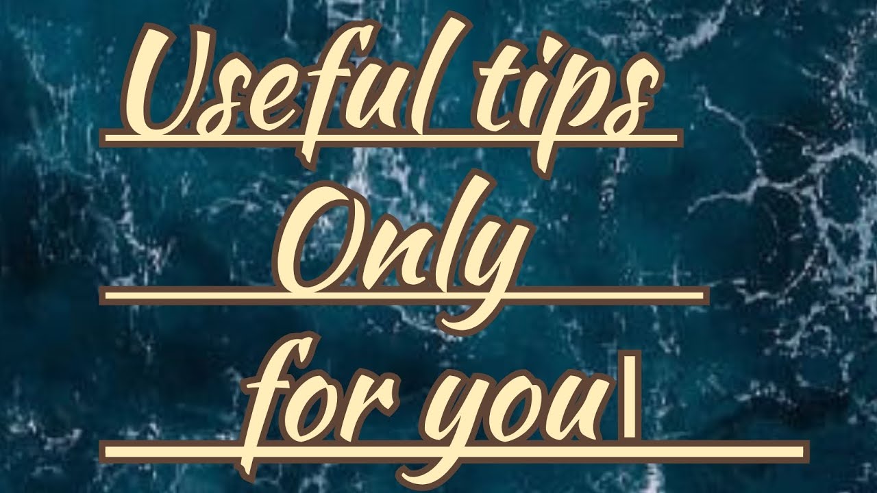Some Useful Tips Only For You // कुछ उपयोगी सुझाव केवल आपके लिए// #tips ...