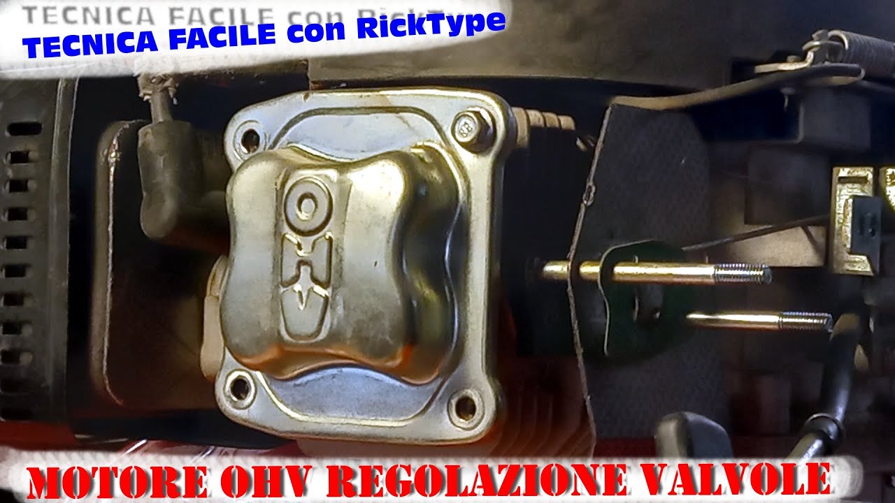Regolazione valvole motore OHV Emak K500 140cc - YouTube