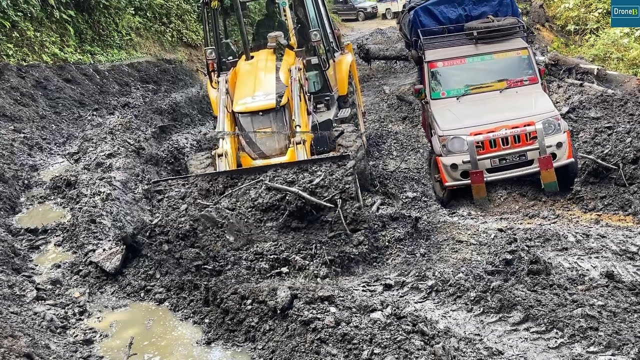 Massive Damage-Part 3-Final Finishing-Mountain Road Repairing with JCB ...