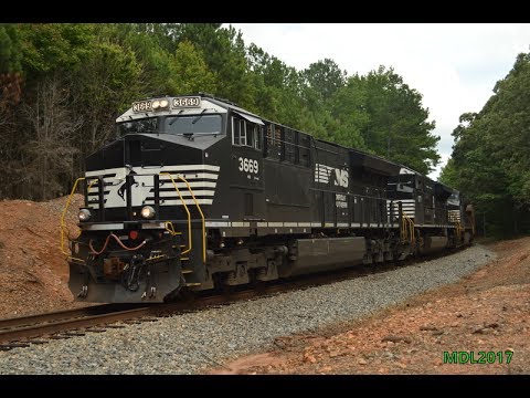 HD: NS 3669 Tier 4 GEVO leads NS Train 708 in Carrollton, GA 6/29/2017 - YouTube
