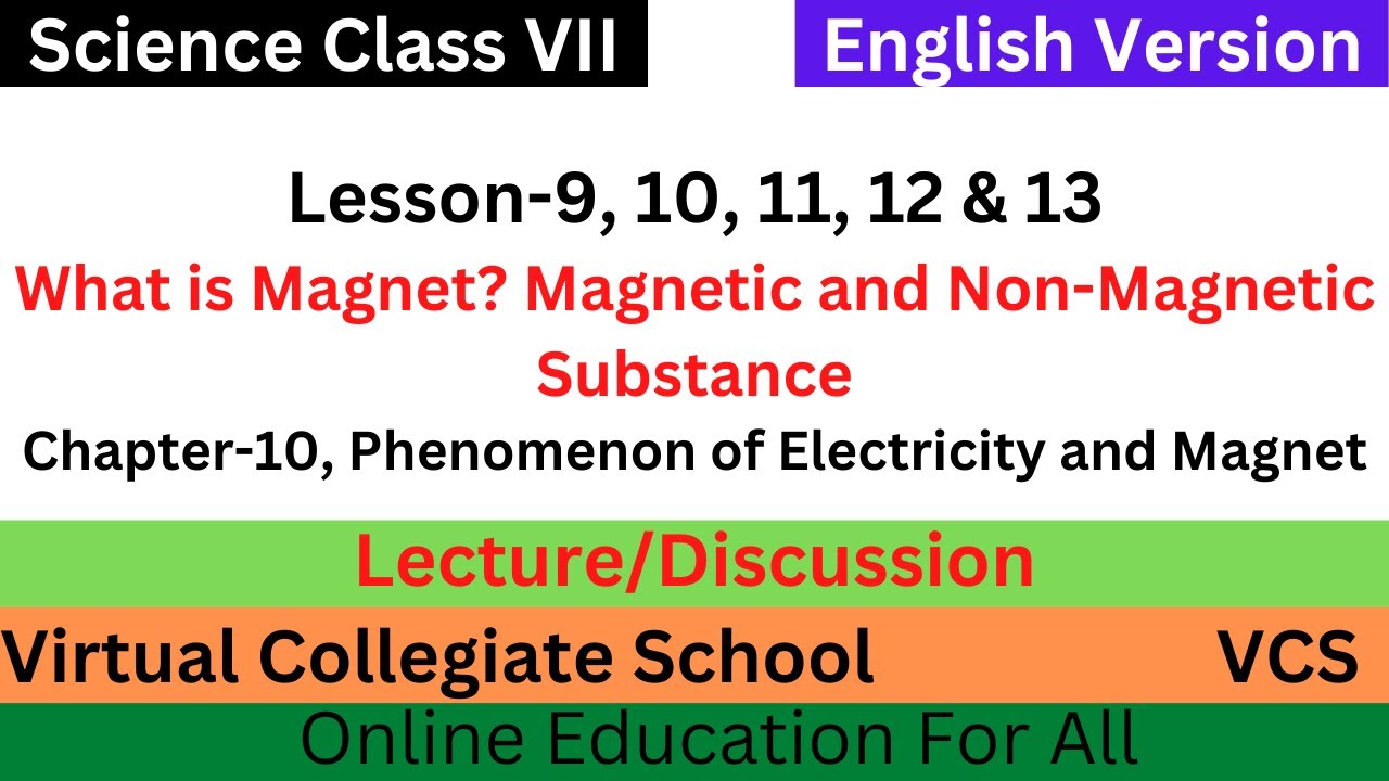 NCTB Science, Class-7, Chapter-10, Phenomena of Electricity and Magnet ...