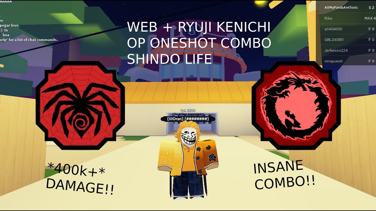 WEB + RYUJI KENECHI OP ONESHOT COMBO | Shindo Life Roblox - YouTube