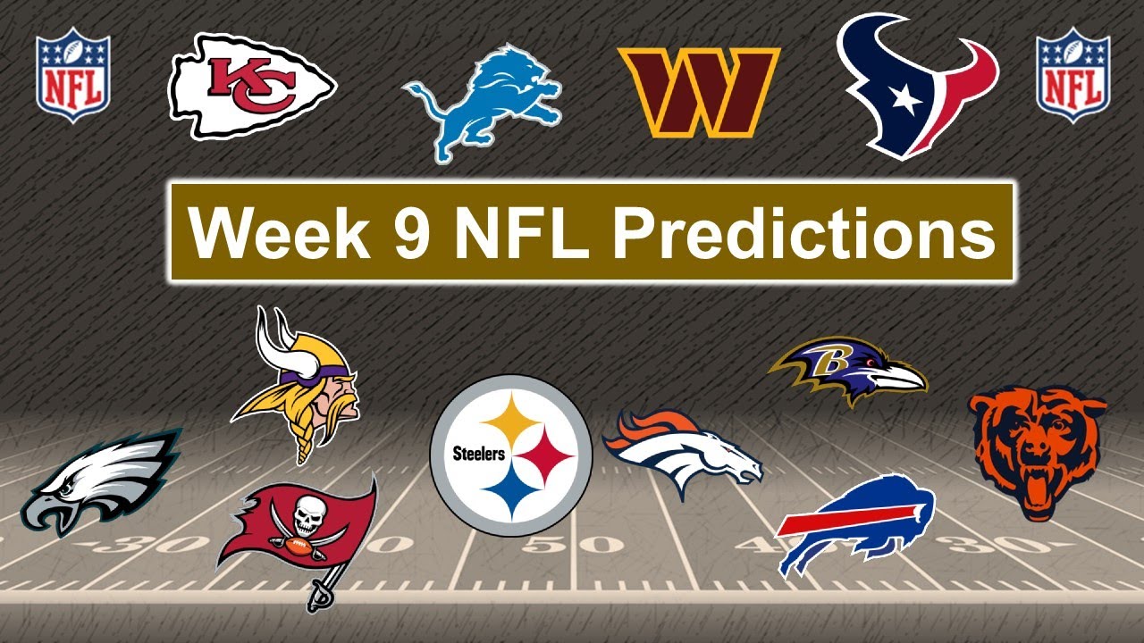 NFL Week 9 Score Predictions 🏈 - YouTube